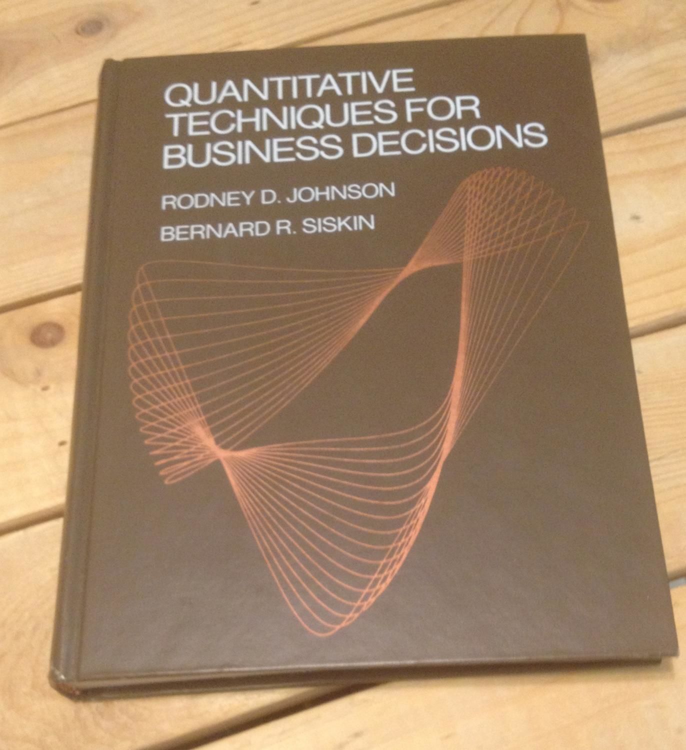 Quantitative Techniques In Business