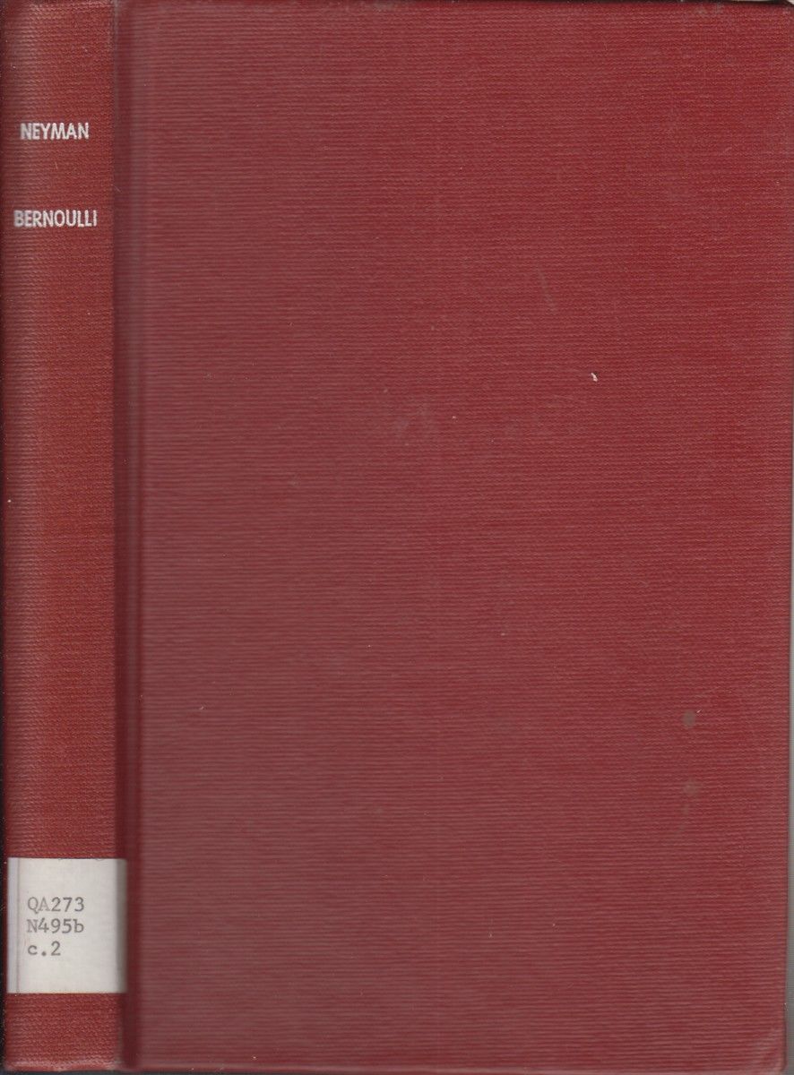 Bernoulli Bayes Laplace Anniversary Volume by Jerzy Neyman - Hardcover ...