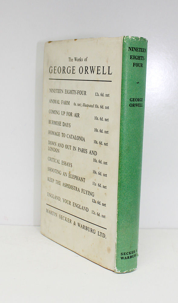 Nineteen Eighty Four 1984 by George Orwell | Cloth | 1954 | Secker and ...