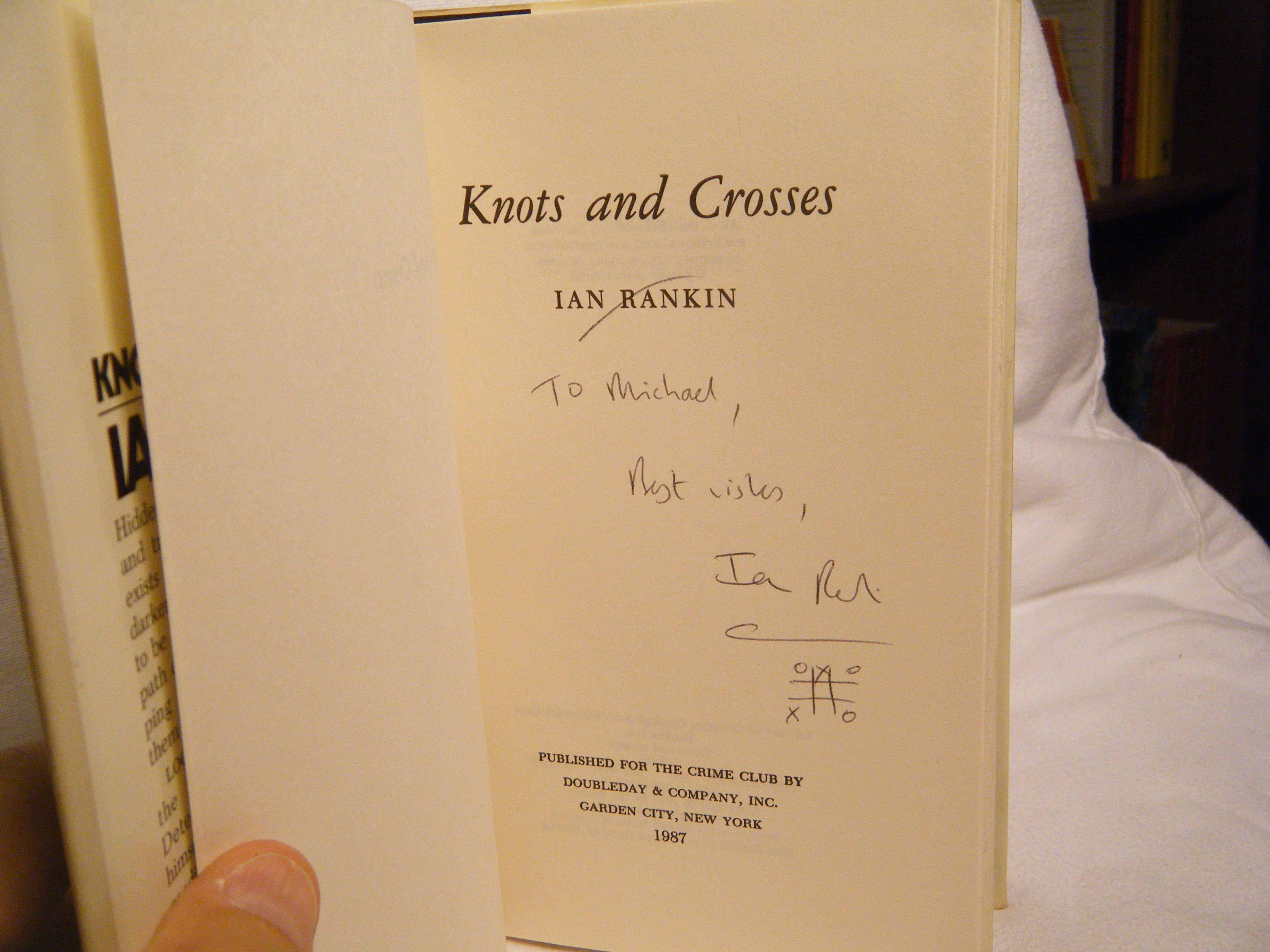 Knots and Crosses by Rankin, Ian | Hardcover | 1987 | Doubleday ...