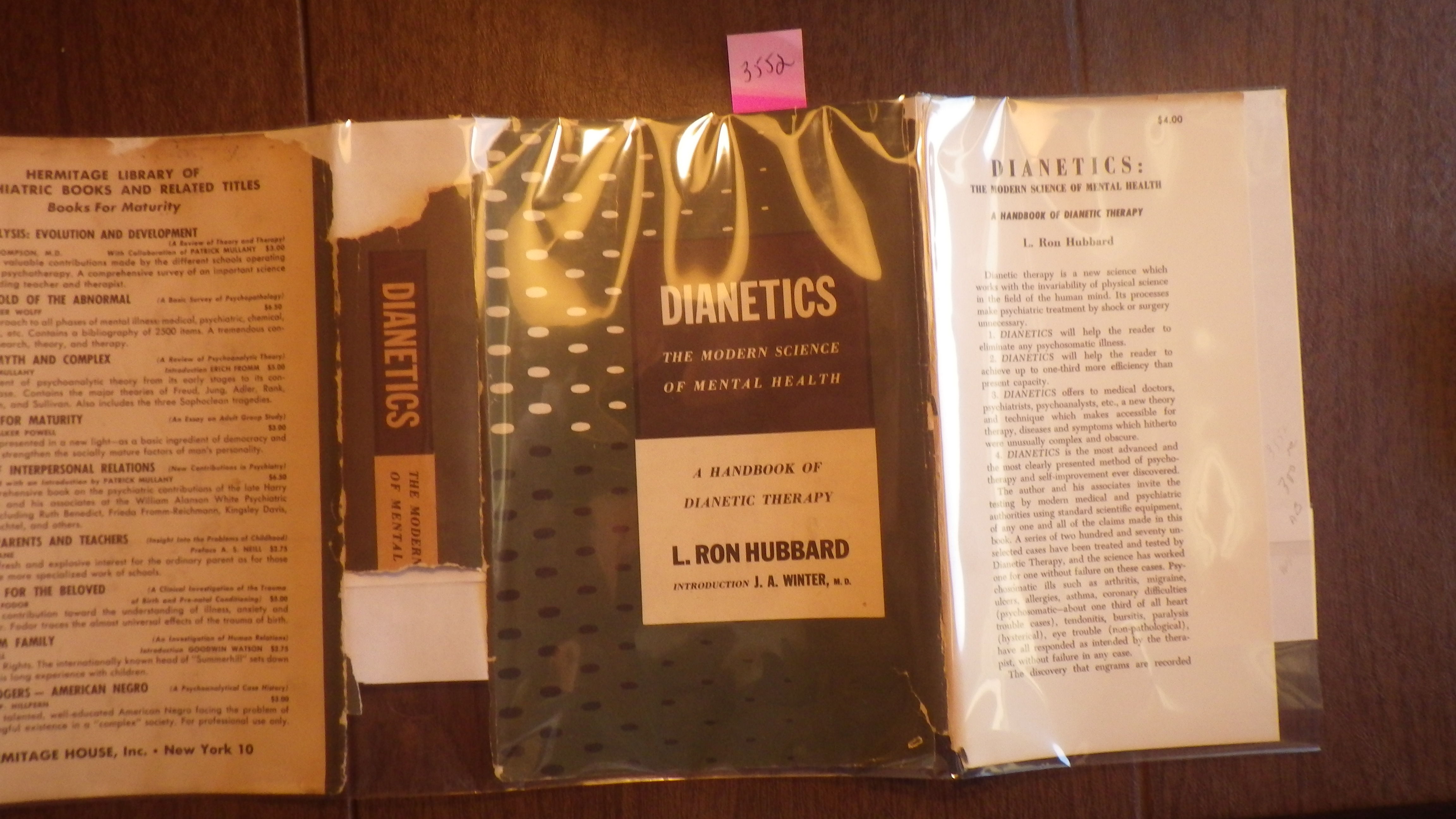 Dianetics The Modern Science of Mental Health A Handbook of Dianetic ...