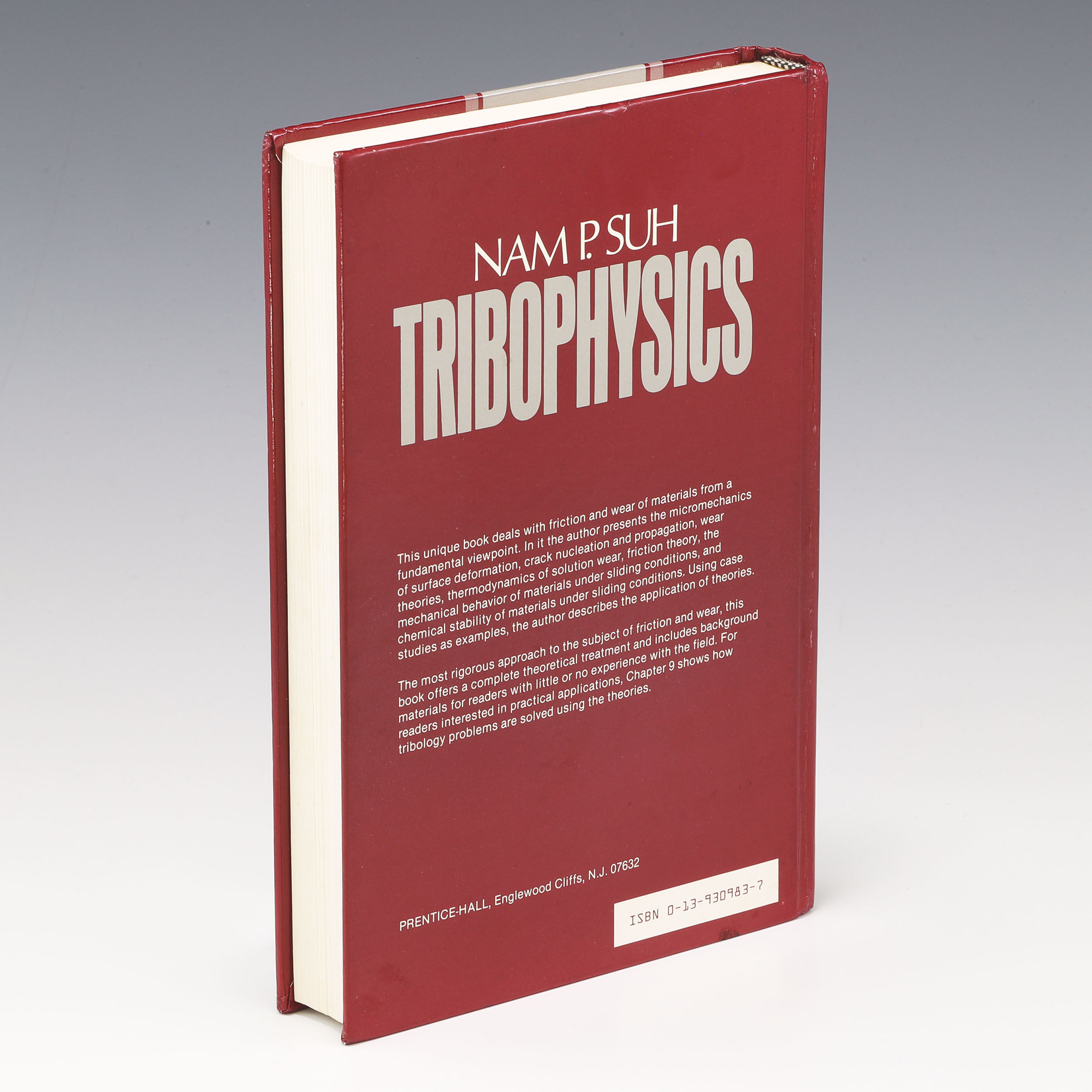 Tribophysics by Nam P. Suh | Hardcover | 1986 | Prentice Hall ...