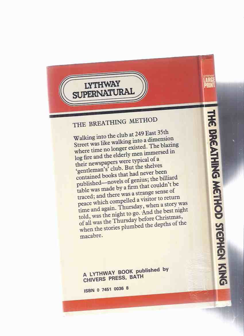 The Breathing Method ---by Stephen King ( Separate Hardcover Edition ...