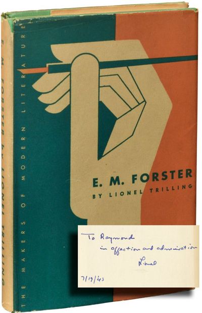 E.M. Forster (Signed First Edition) by [E.M. Forster] Lionel Trilling ...