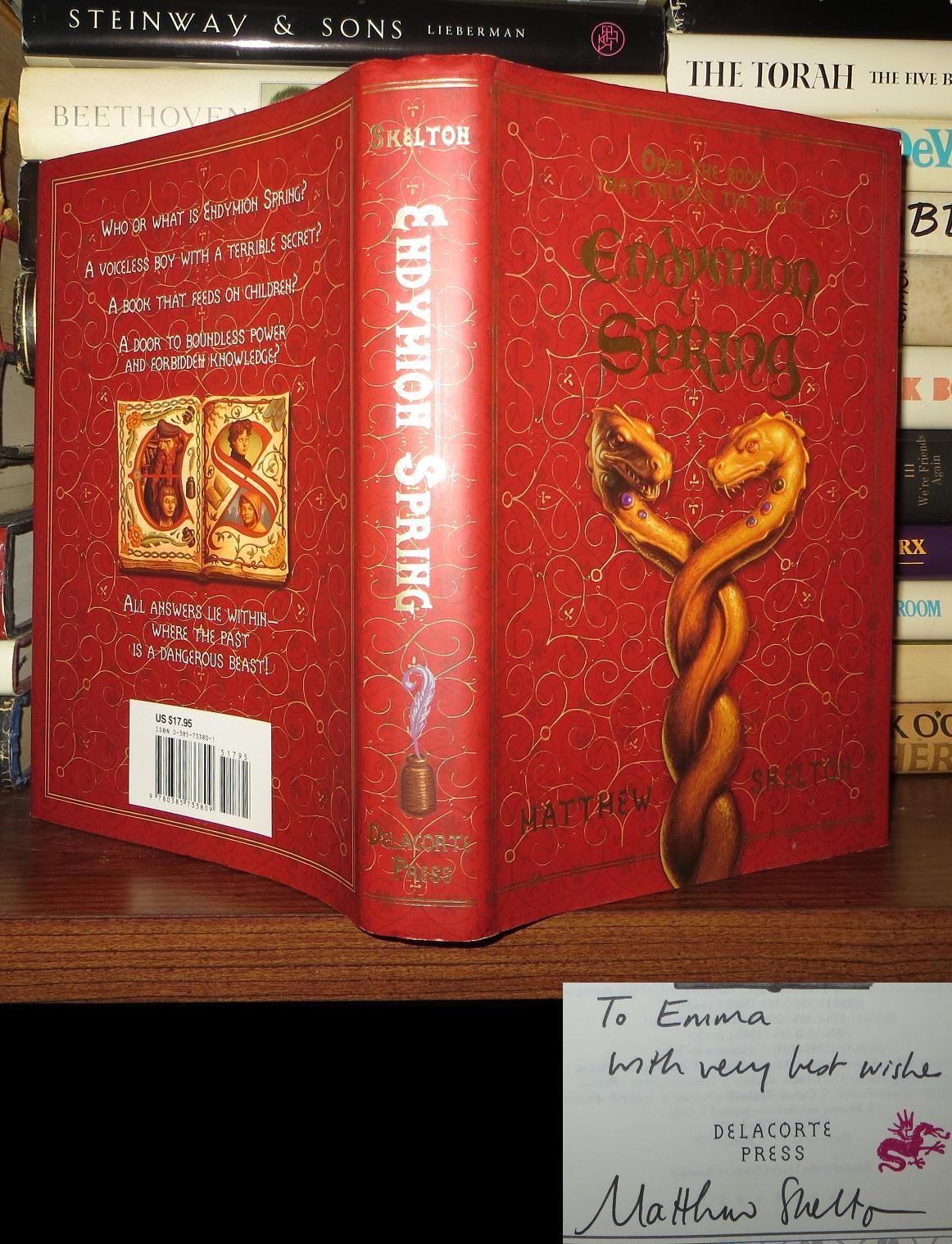 ENDYMION SPRING Signed 1st by Skelton, Matthew | Hardcover | 2006 ...