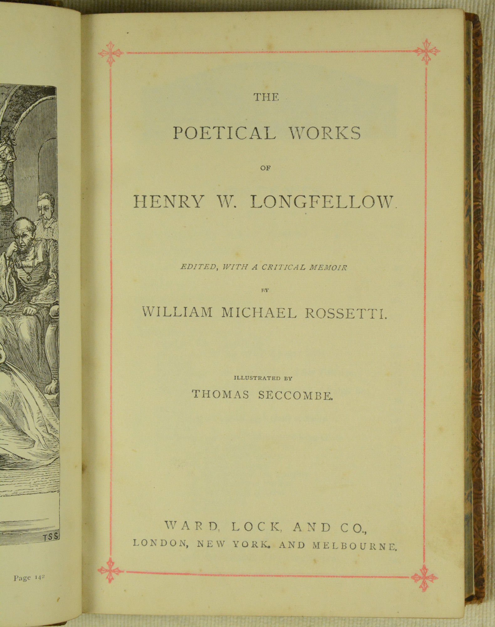 BIBLIO | The Poetical Works of Henry W. Longfellow by Henry W ...