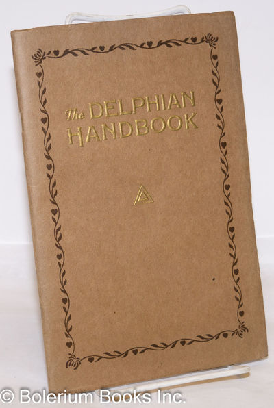The Delphian Handbook Pamphlet | 1920 | [The Delphian Society] | Biblio