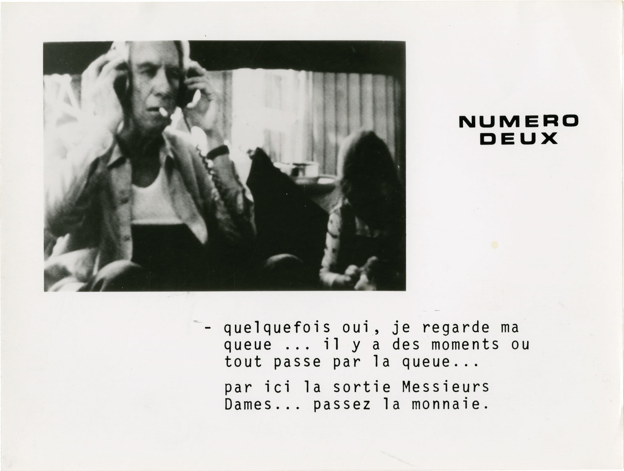 Numero deux [Number Two] (Collection of 10 original photographs from ...