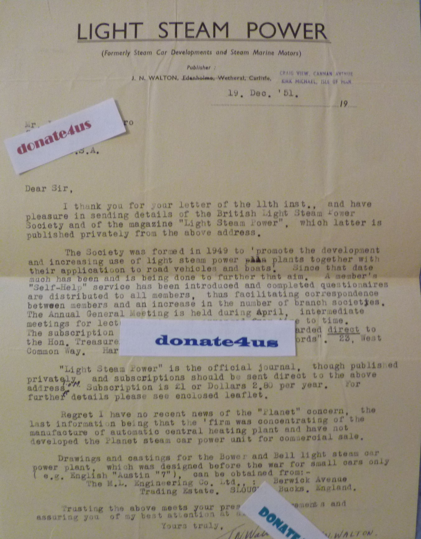 Light Steam Power Magazine: Vol. 2, July-Sept. 1952 No. 6 Paperback ...