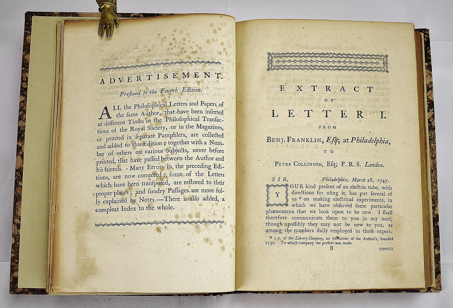 Experiments and observations on electricity, made at Philadelphia in ...