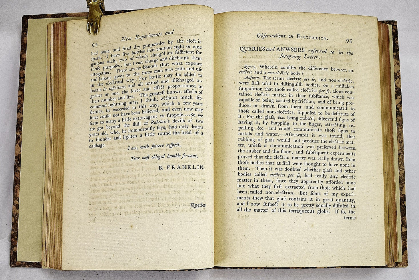 Experiments and observations on electricity, made at Philadelphia in ...