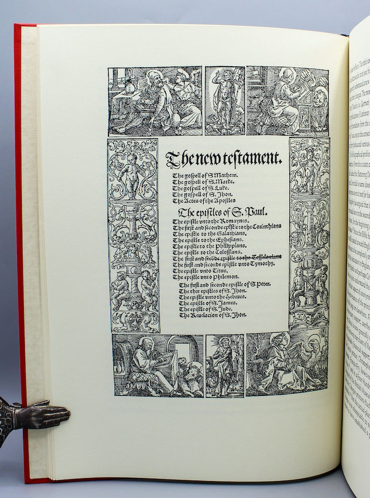 A Leaf from the First Edition of the First Complete Bible in English ...