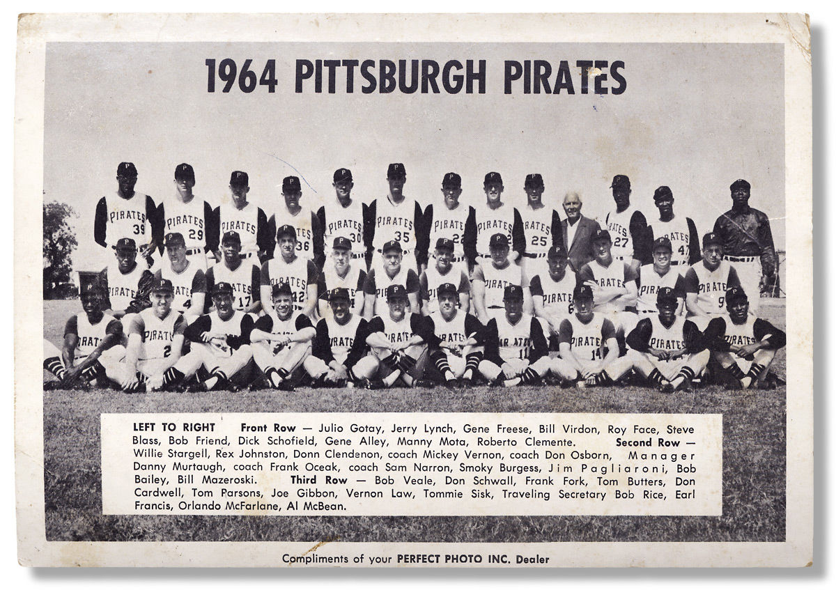 1964 Roberto Clemente Signed Team Photo; also Autographed by Pittsburgh ...