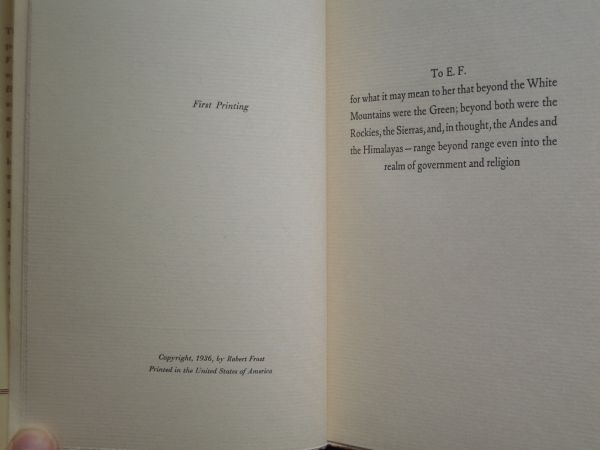 A Further Range by Frost, Robert | Hardcover | 1936 | Henry Holt and ...