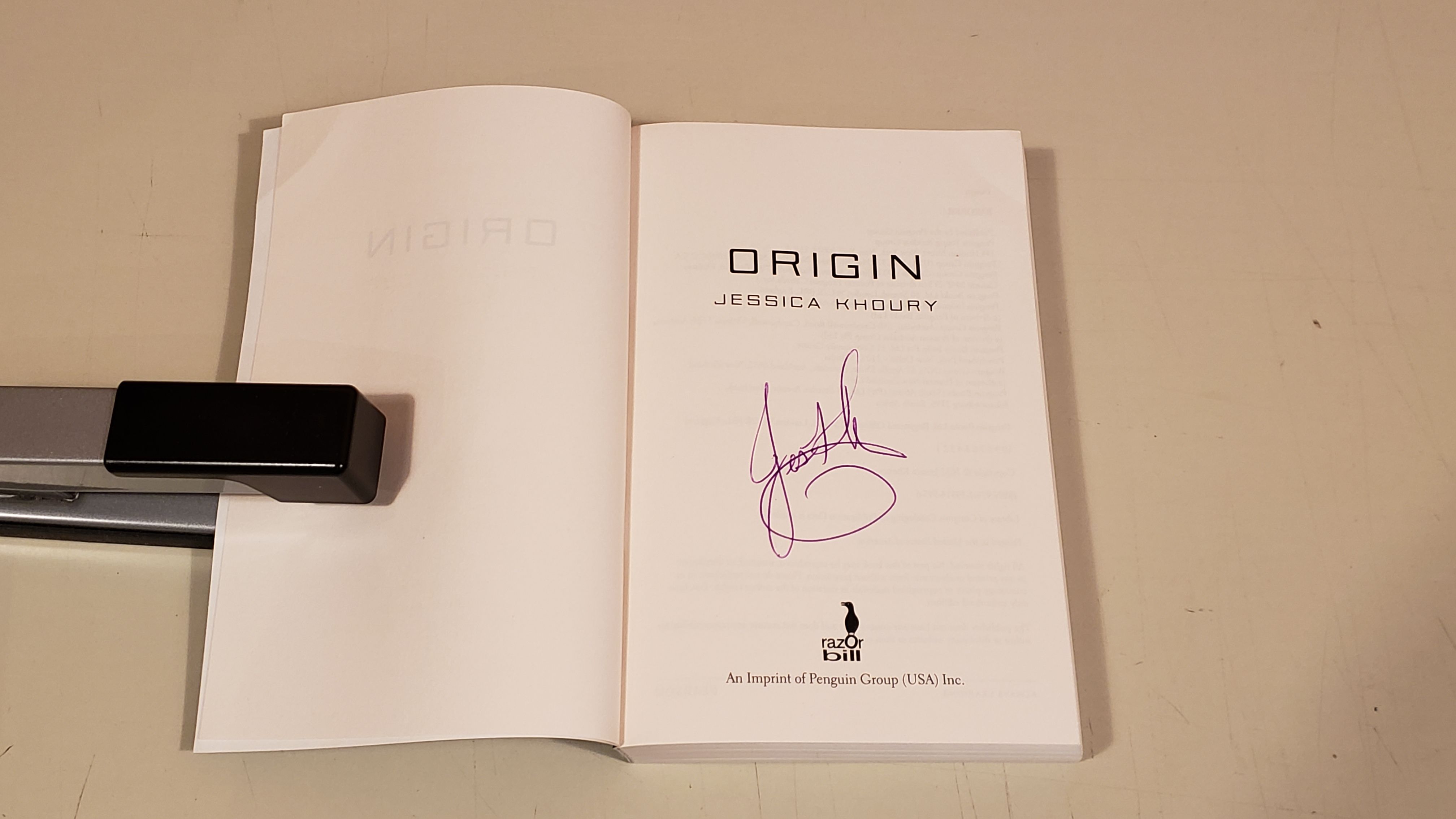 Origin Jessica Khoury