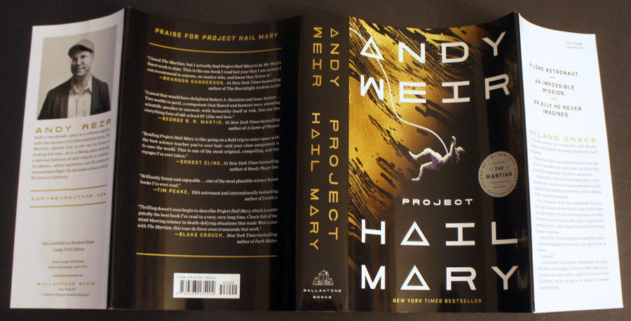 Project Hail Mary (Andy Weir Signed at SDCC & JSA Authenticated) (Ships ...