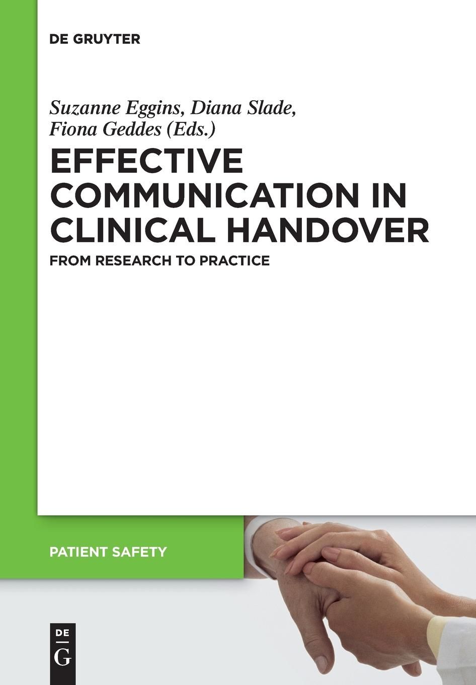 Effective Communication in Clinical Handover by Suzanne Oswald Eggins ...