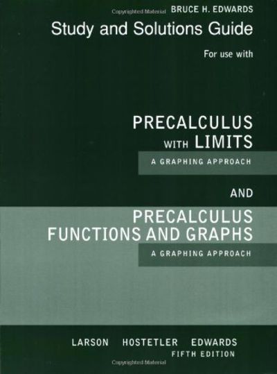 Precalculus With Limits Book