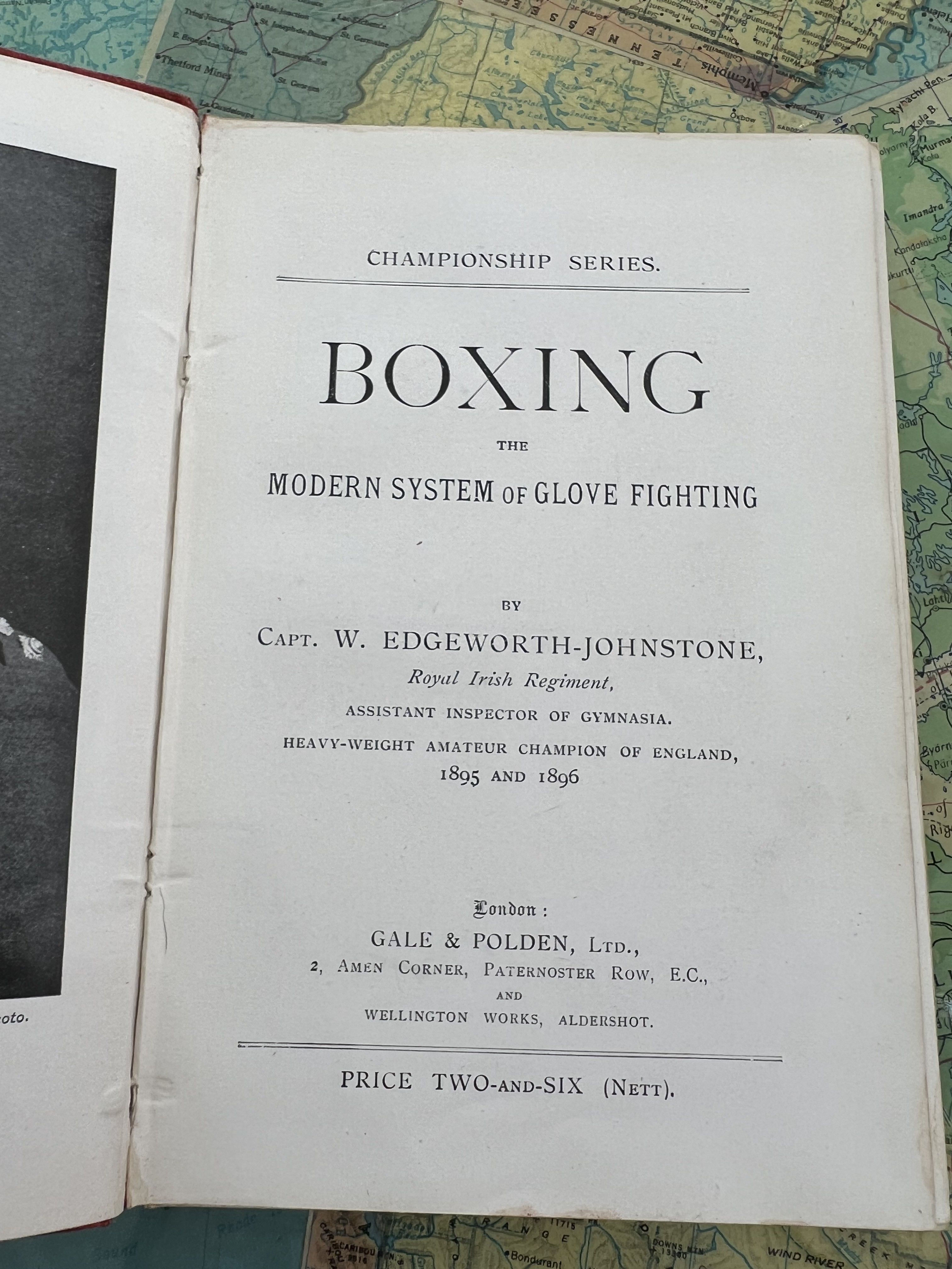 BOXING: The Modern System of Glove Fighting by Captain W. Edgeworth ...