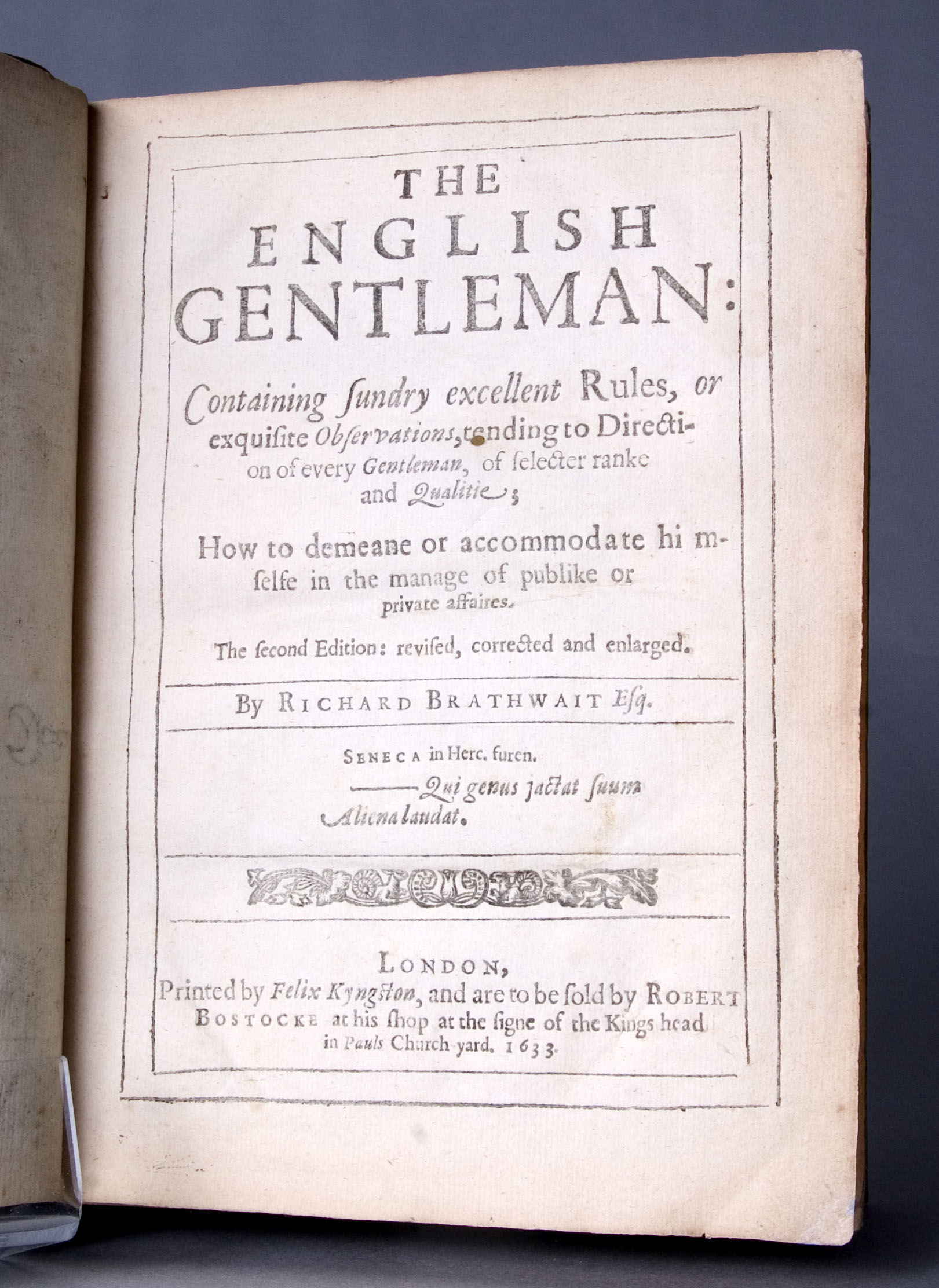 [Conduct Book] The English gentleman: containing sundry excellent rules ...