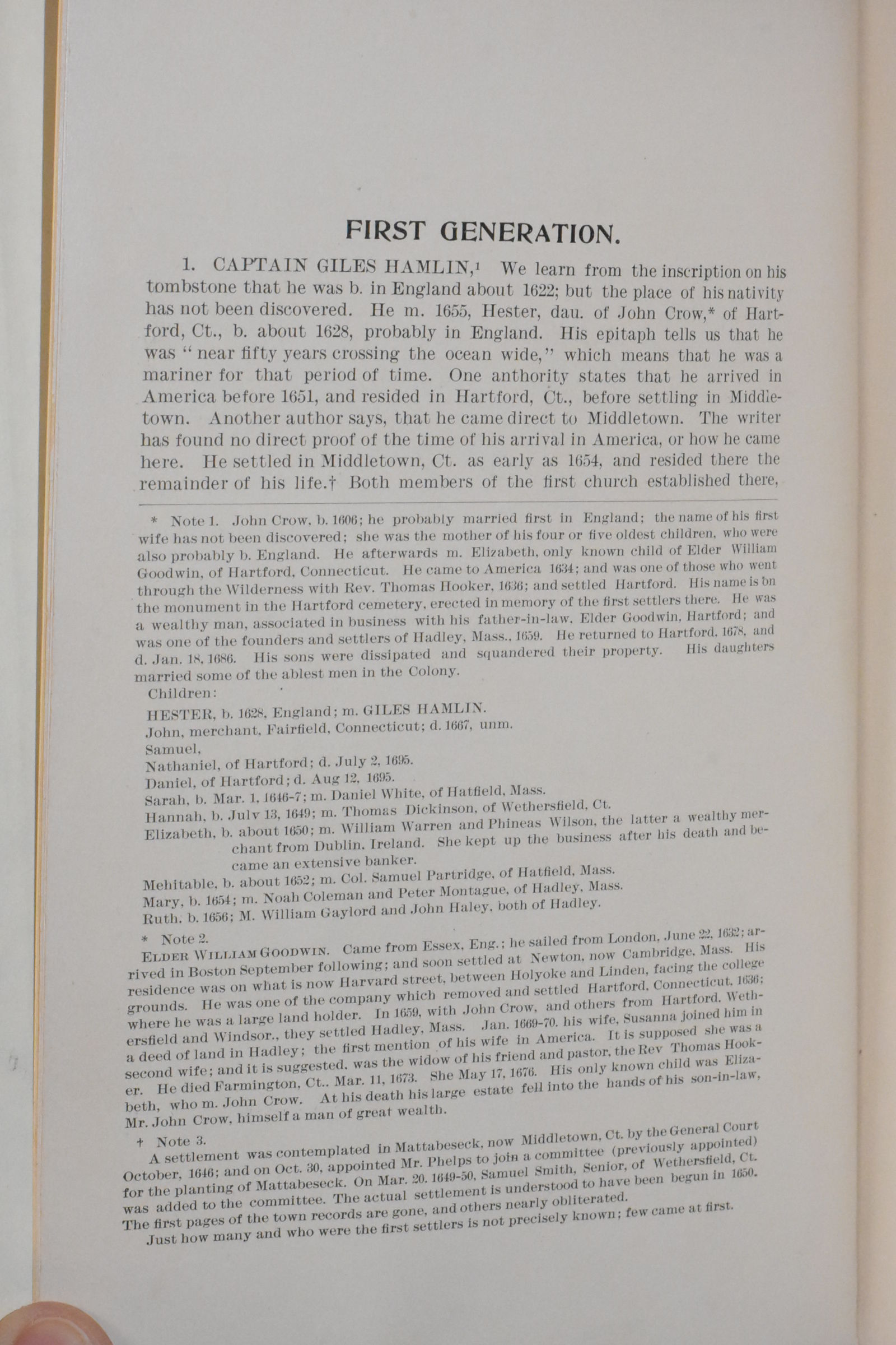 The Hamlin family; A Genealogy of Capt. Giles Hamlin of Middletown ...