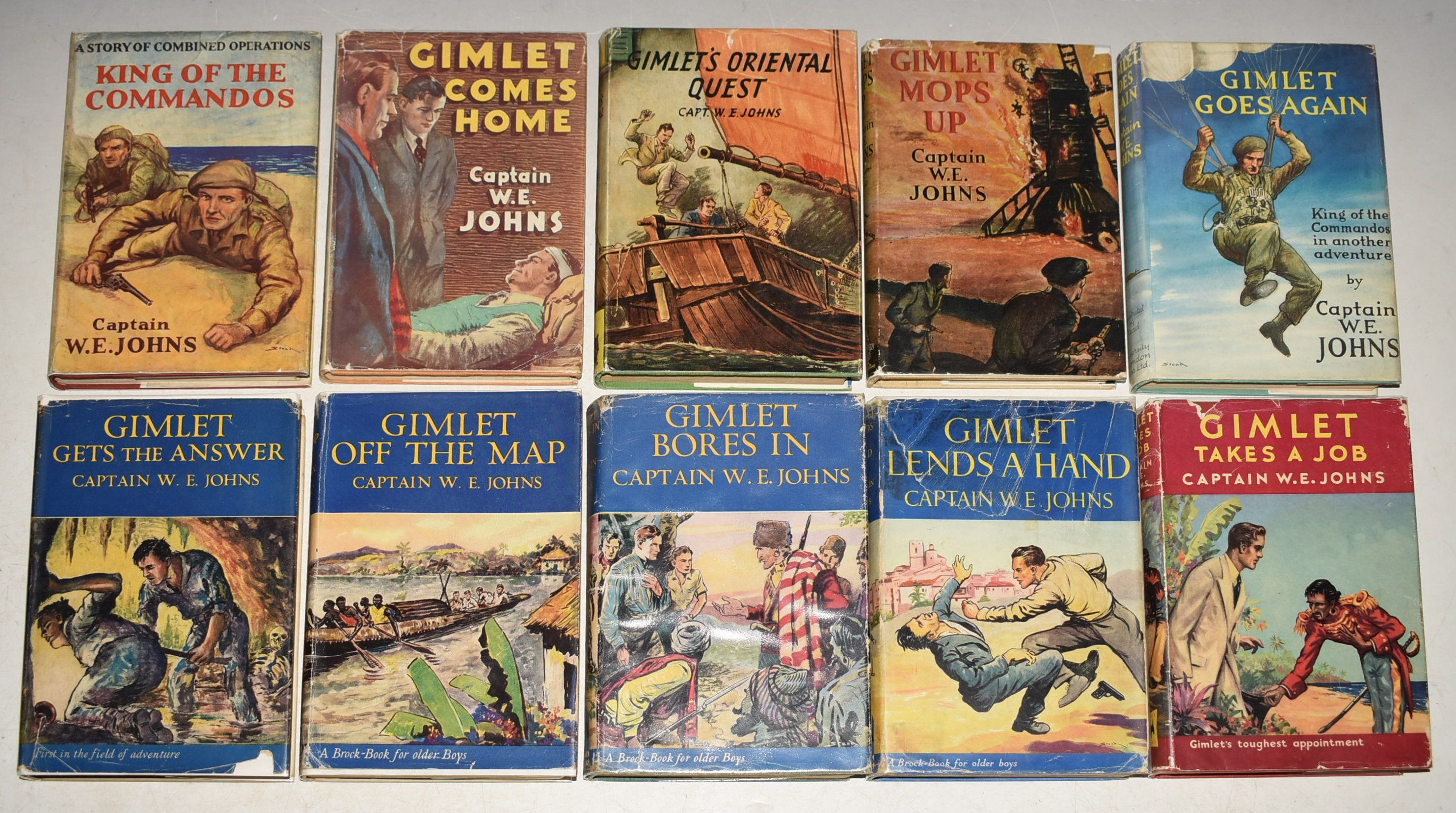 Complete Set of Gimlet Titles. 10 Volumes ALL FIRST EDITIONS by Capt.W ...