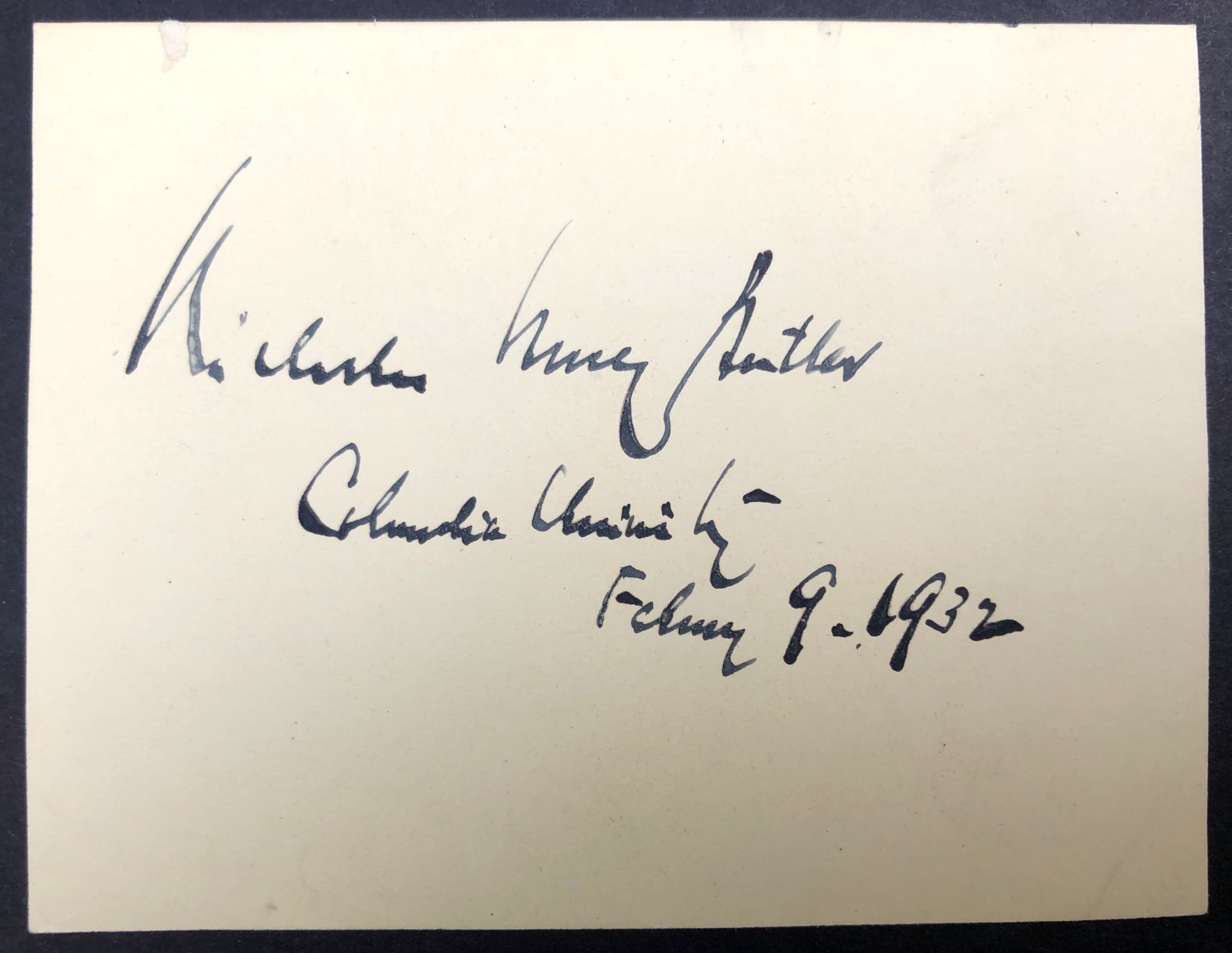 Nicholas Murray Butler