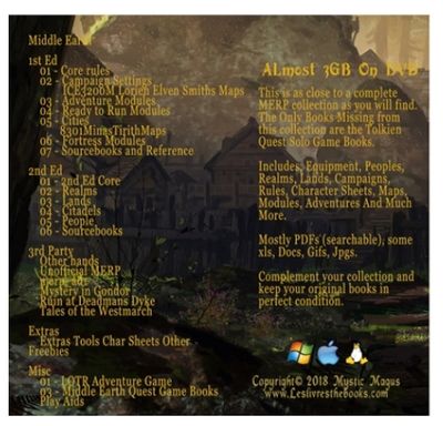 MERP: Middle-Earth Role Playing. Complete Collection, Lot, Set. All the ...