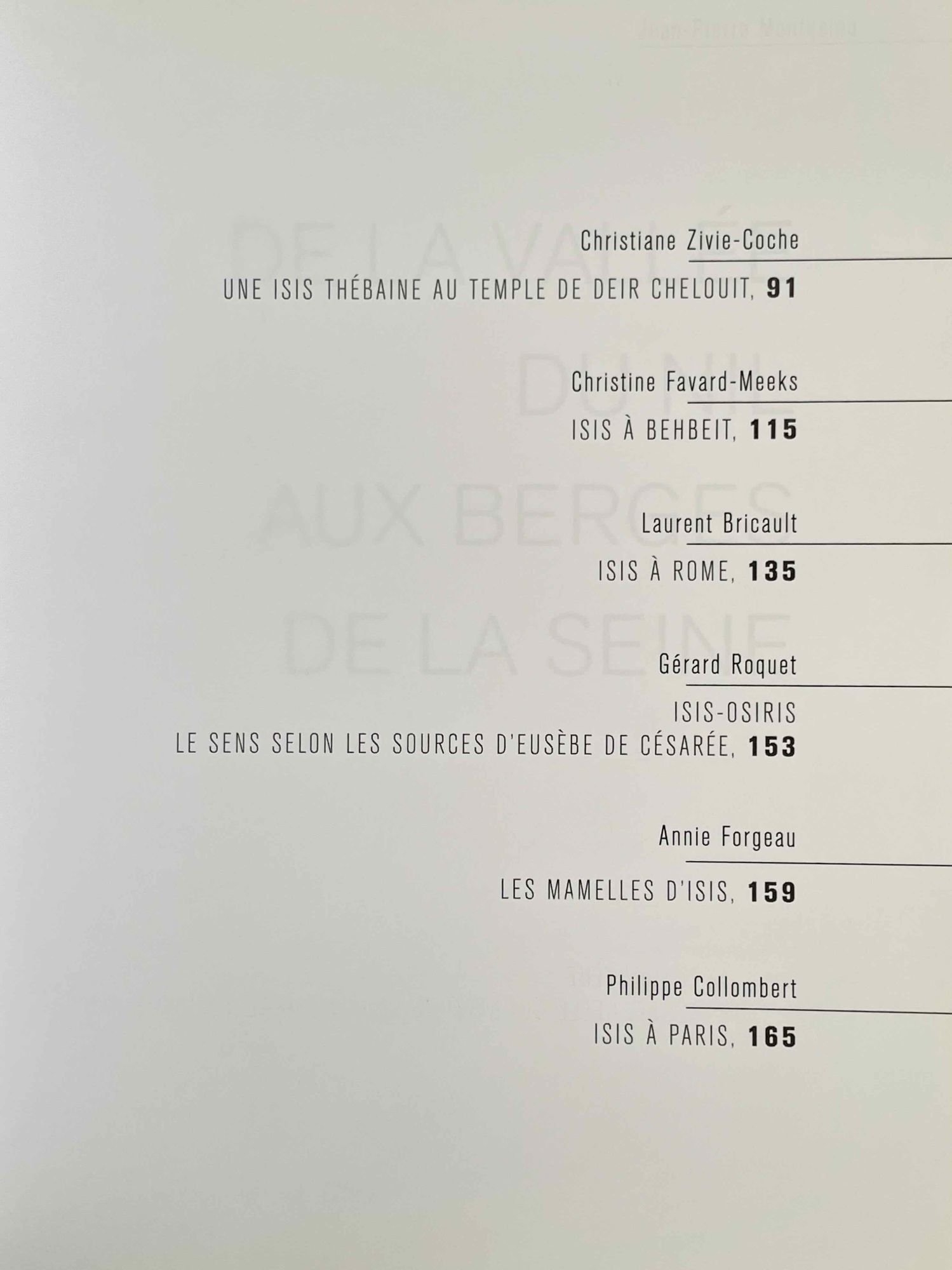 De Cybèle à Isis by MONTESINO Jean-Pierre (editor) - TALLET Pierre ...