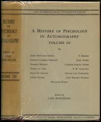 A Handbook of Social Psychology by MURCHISON, Carl, edited by - 1935