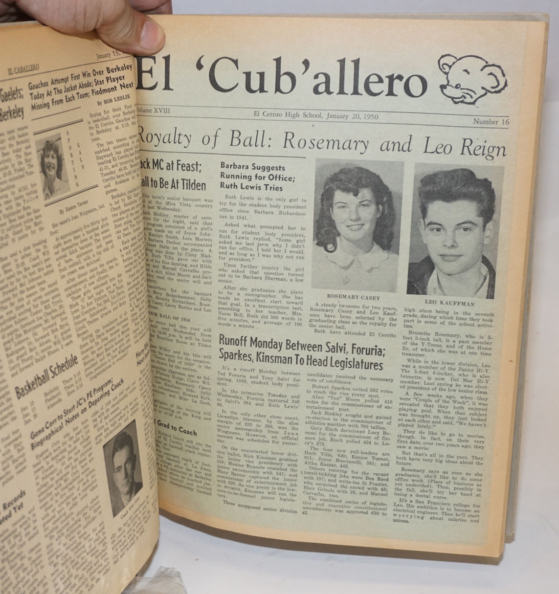 El Caballero; volume xviii, numbers 1 - 17 and volume xix numbers 1 ...