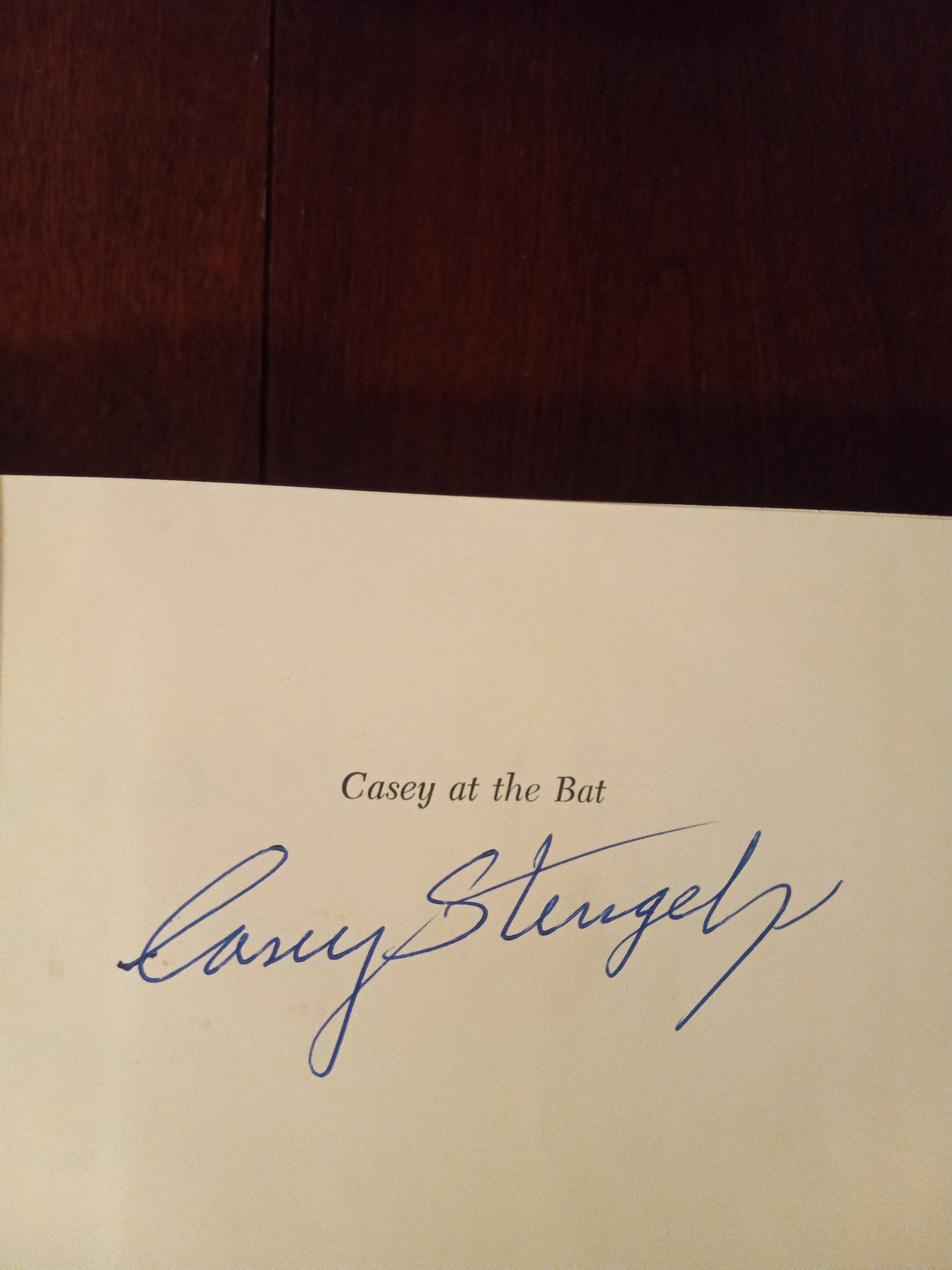 Casey at the Bat; The Story of My Life in Baseball by Casey Stengel ...