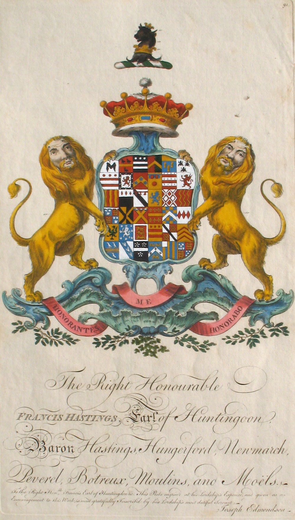 family crest of the by segar sir william and - Biblio.com