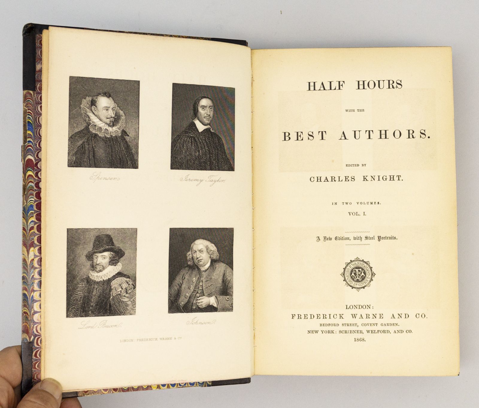 HALF HOURS WITH THE BEST AUTHORS by KNIGHT, CHARLES | 1868 | Frederick ...