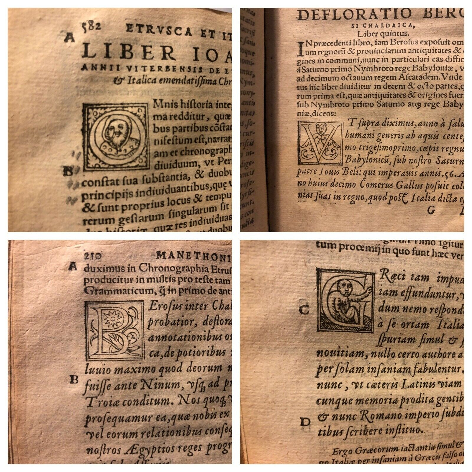 Berosi Sacerdotis Chaldaici, Antiquitatum Italiae ac Totius Orbis by ...