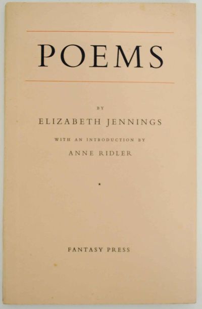 Poems by JENNINGS, Elizabeth - 1953