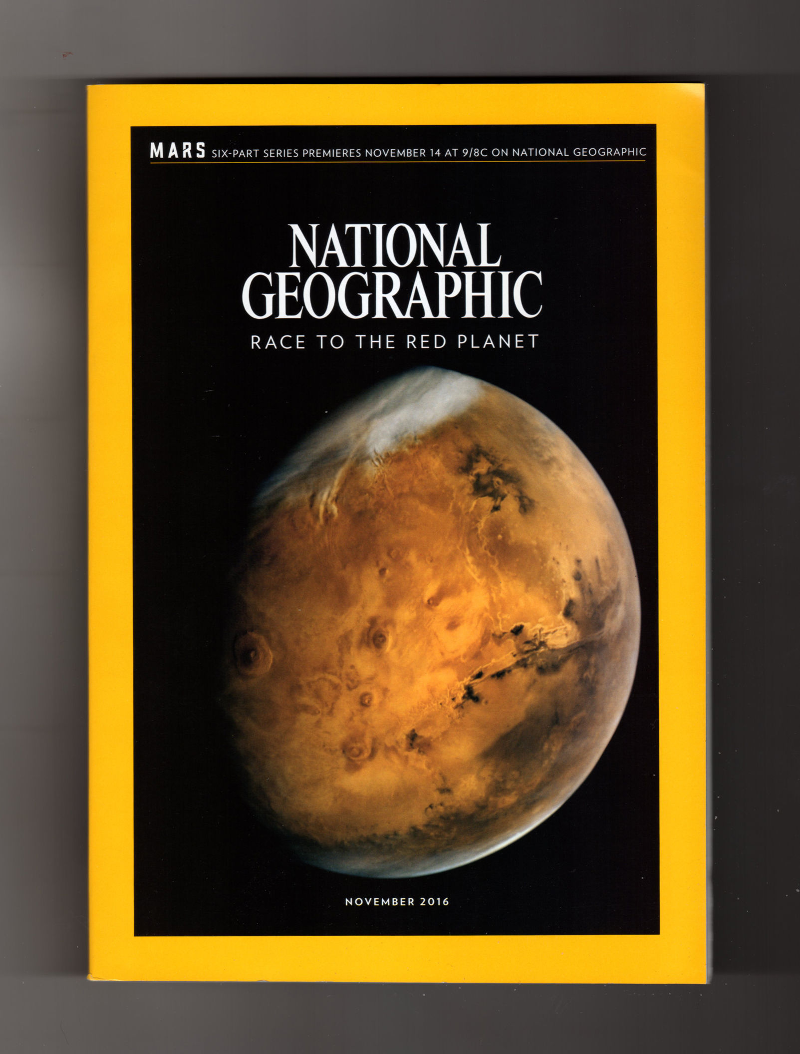 National Geographic Magazine - November, 2016. Mars Issue, with 2 ...