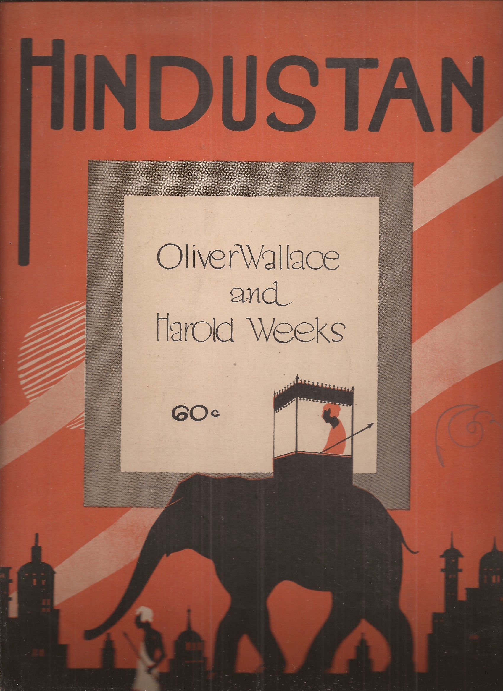 Hindustan (sheet music) by Oliver & Harold Weeks Wallace - 1918 - from ...