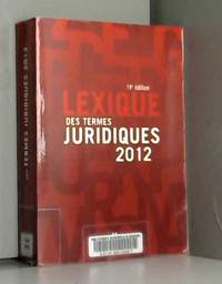 BIBLIO | Lexique des termes juridiques 2012 (French Edition) by Serge ...