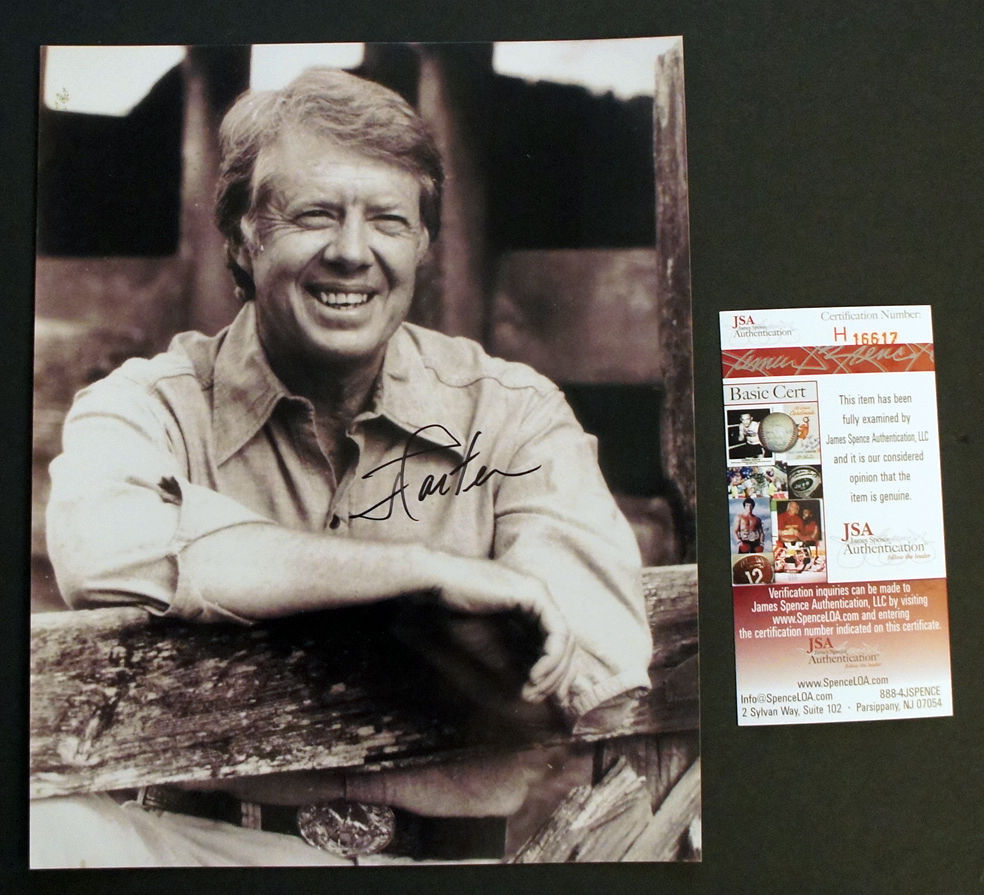 BIBLIO | Jimmy Carter Signed Photo (JSA Authenticated) by Jimmy Carter