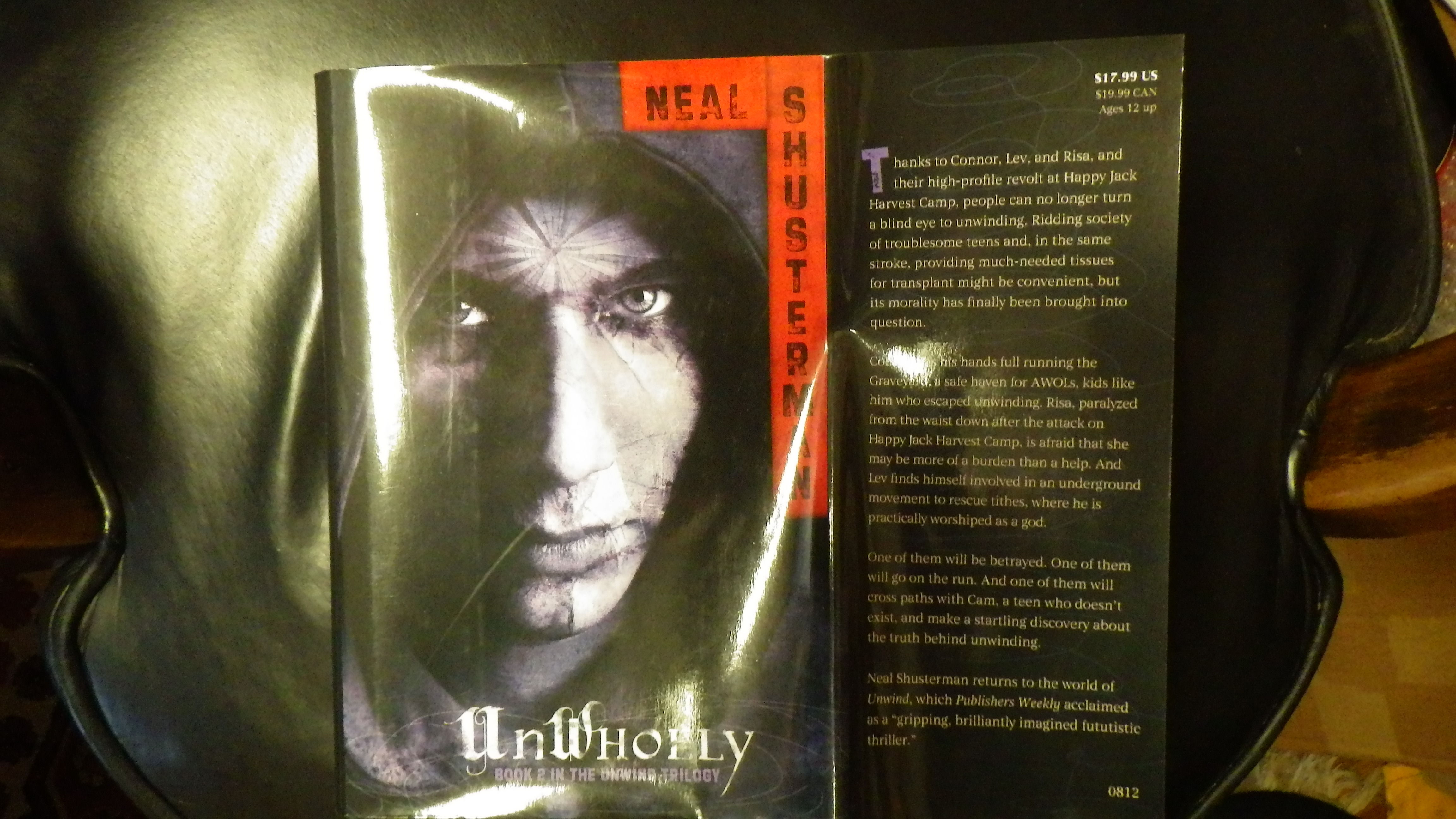 Unwholly: Book 2 of the Unwind Trilogy. SIGNED, Thanks to Connor, Lev ...