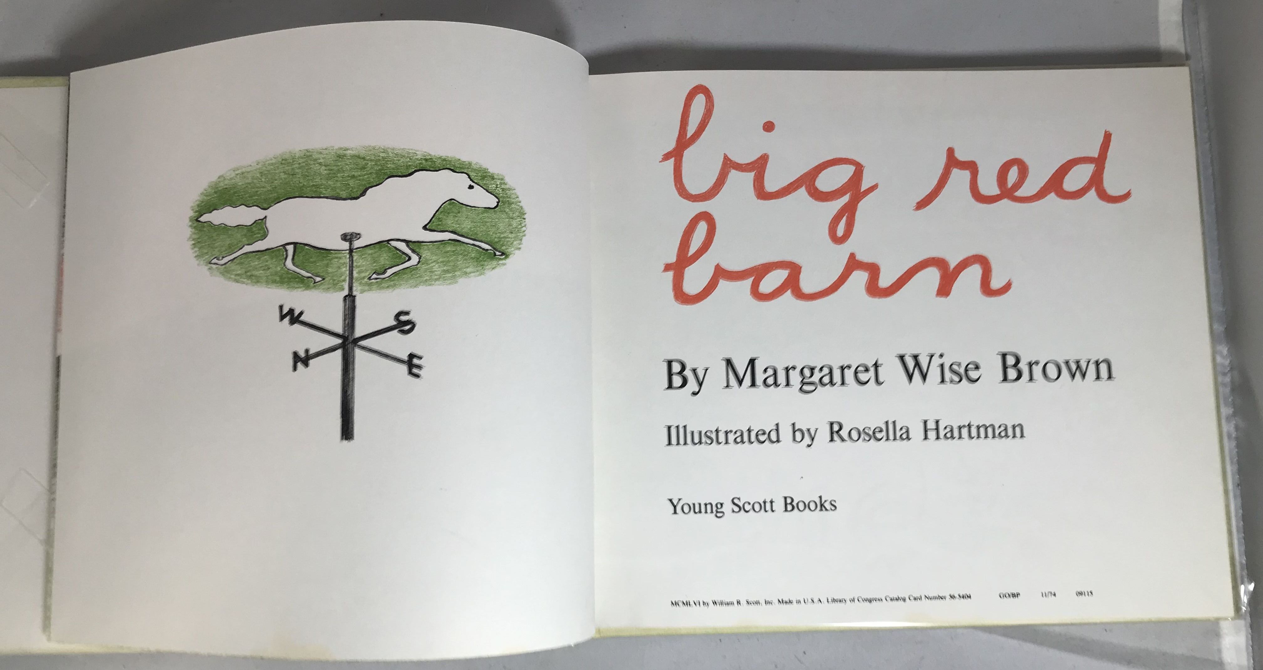 Big Red Barn by Margaret Wise Brown | Tight | 1956 | Young Scott Books ...