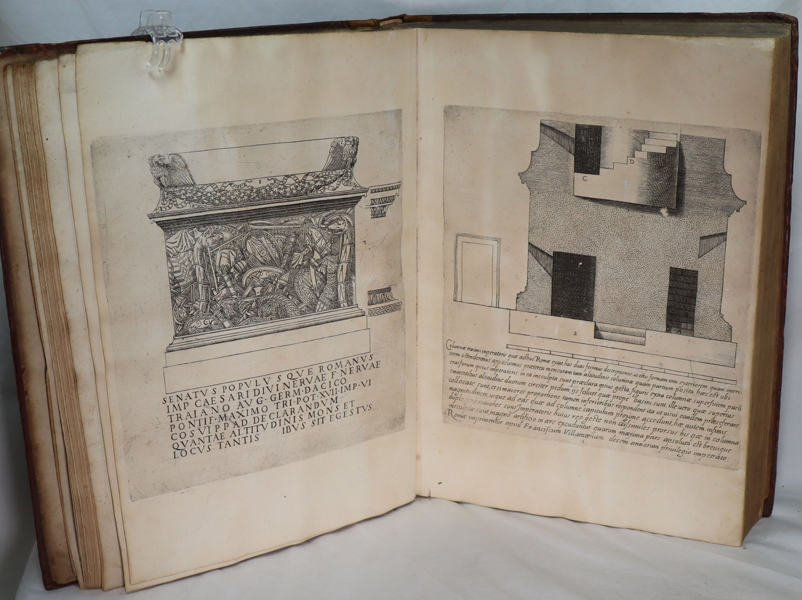 Columnae Traiani. by F Alfonso Ciiacono Hispano | Leather binding ...