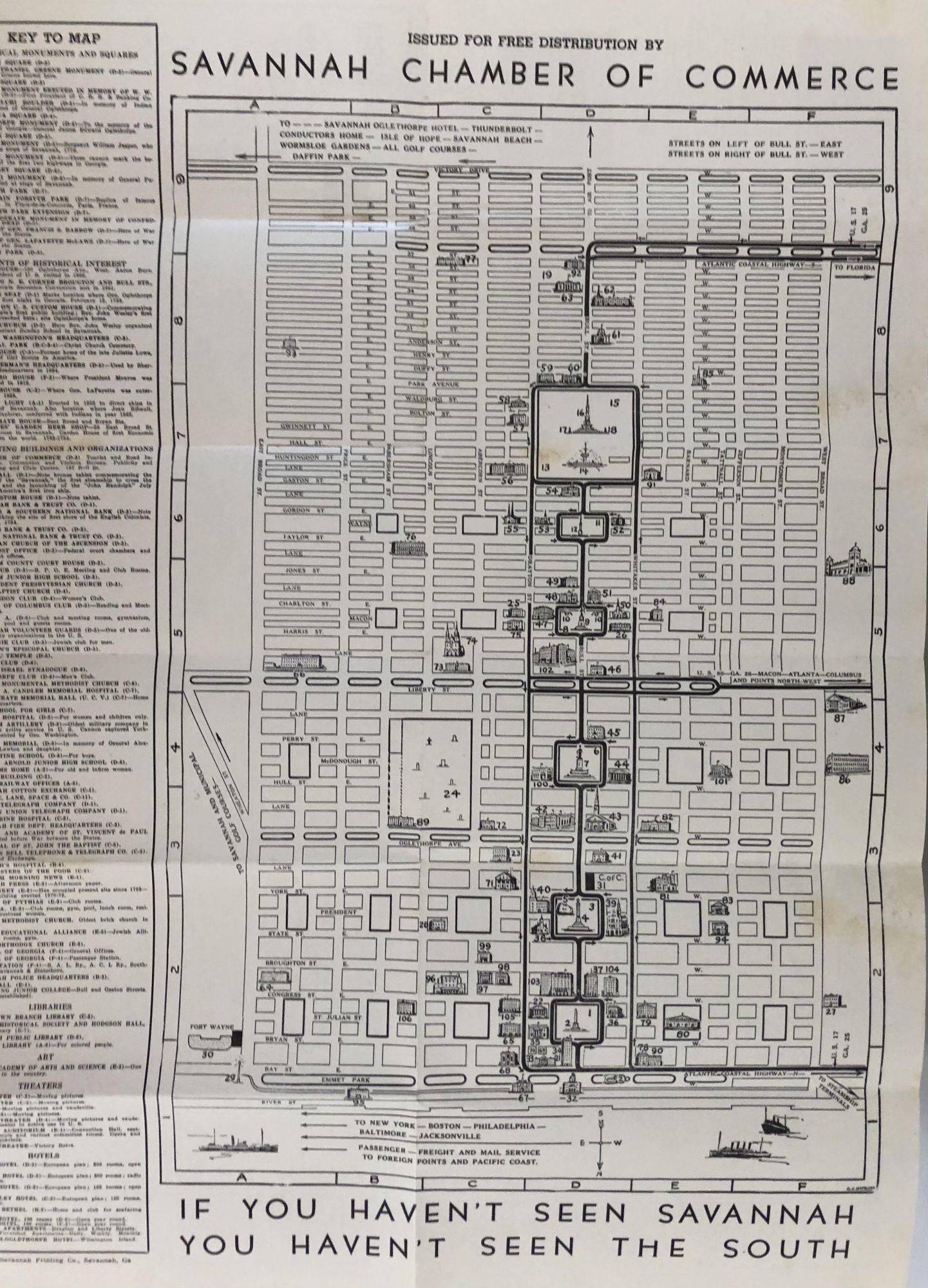 Where Is Savannah Ga Savannah Georgia Map Georgia Map Vintage