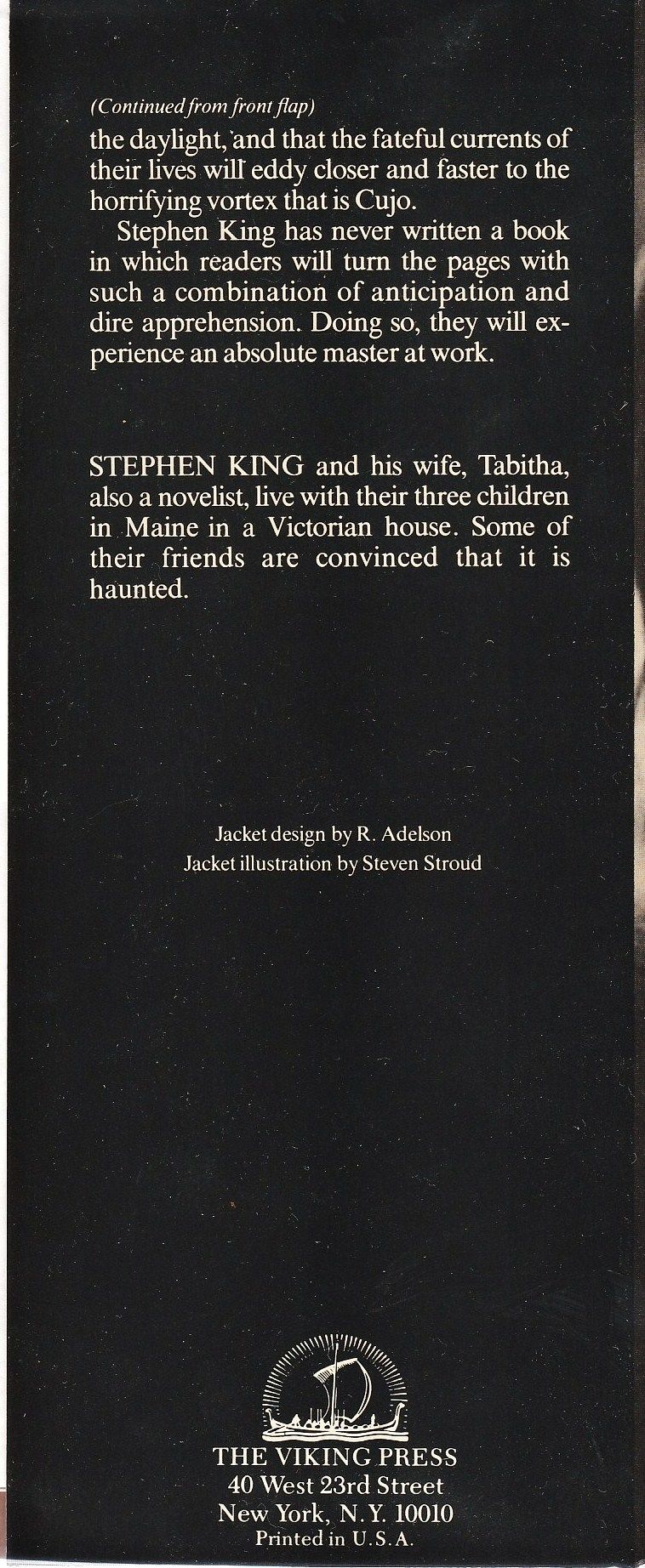 Cujo: A Novel [Signed] by King, Stephen | Hardcover | 1981 | The Viking ...