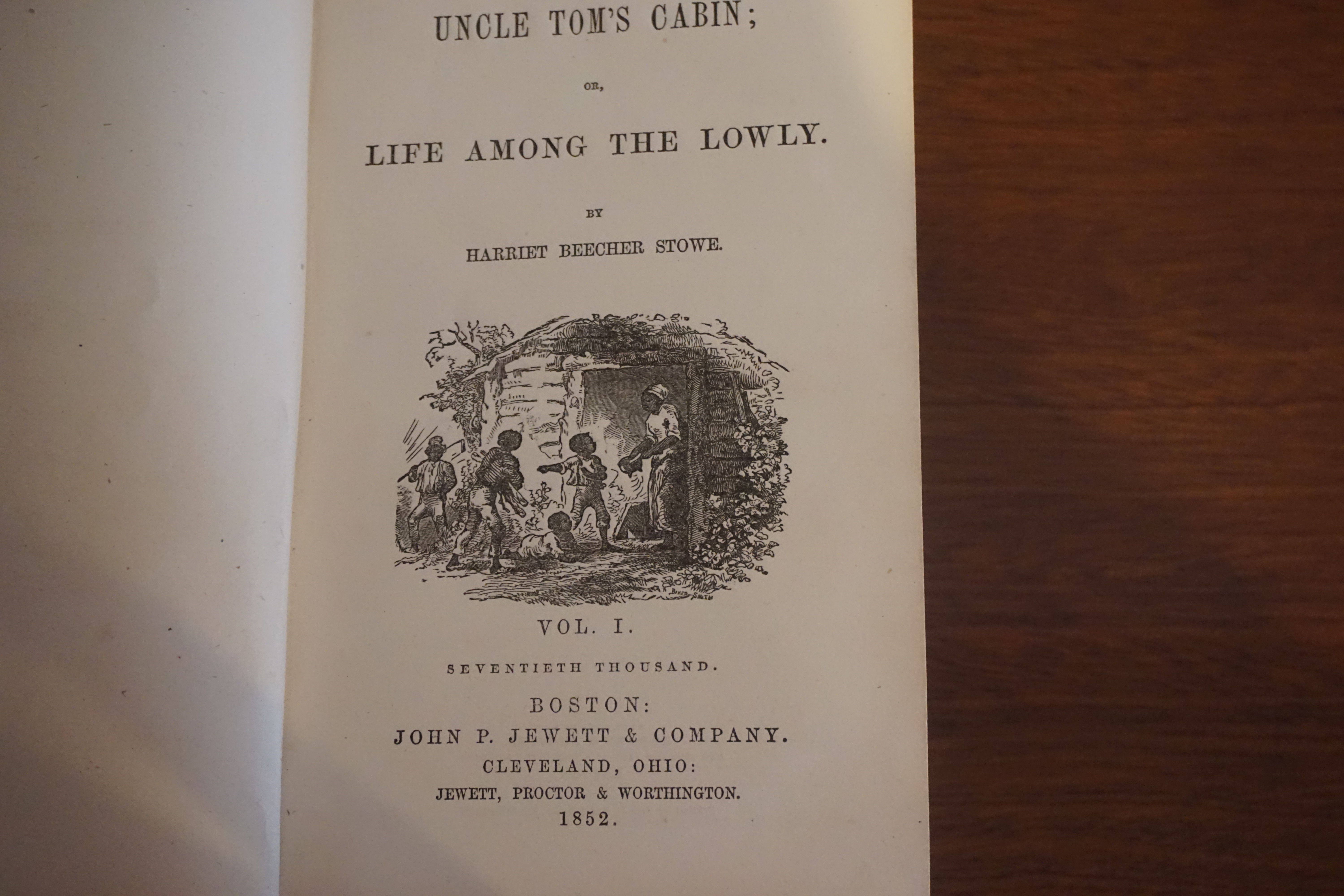 BIBLIO | Uncle Tom's Cabin; Or, Life Among the Lowly. by Harriet Beecher Stowe | | 1852 | John P ...