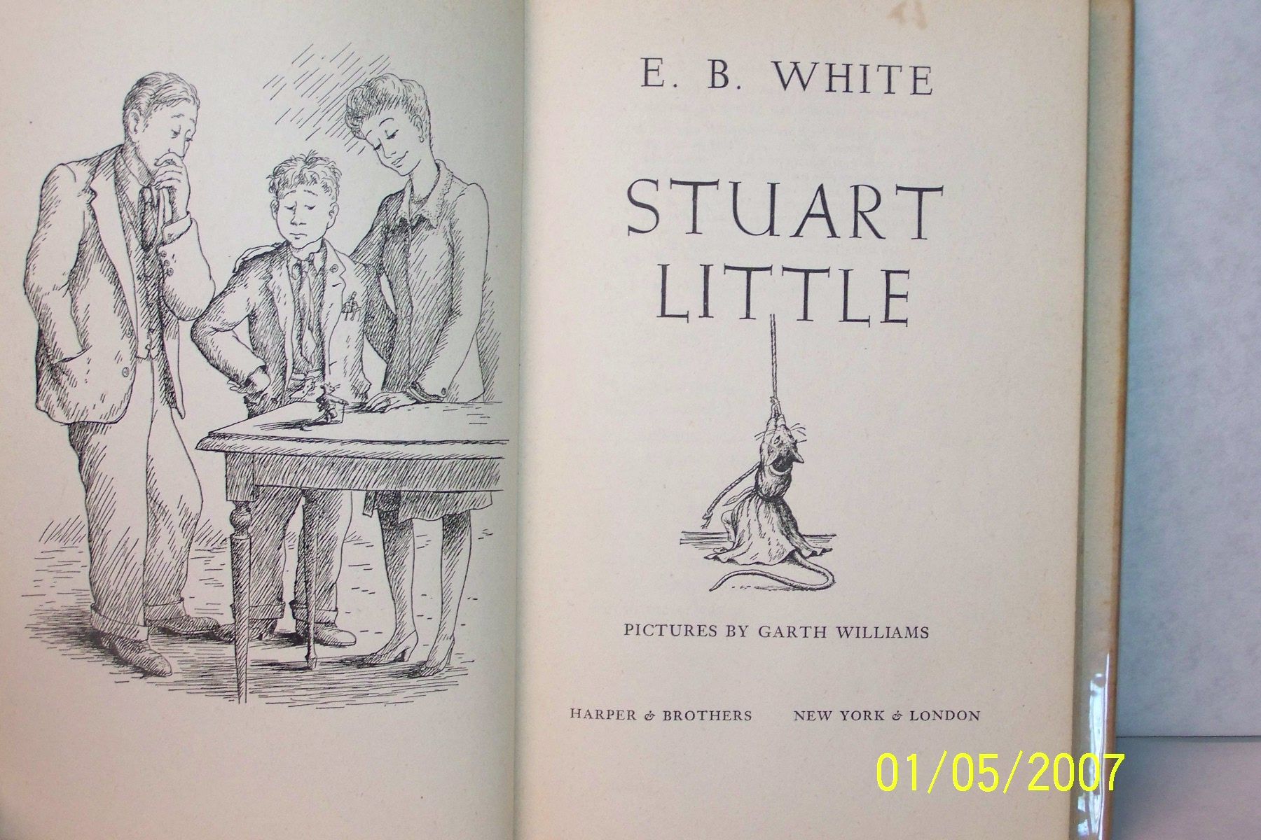 Stuart Little by E. B. White | Hardcover | 1945 | Harper and Brothers ...
