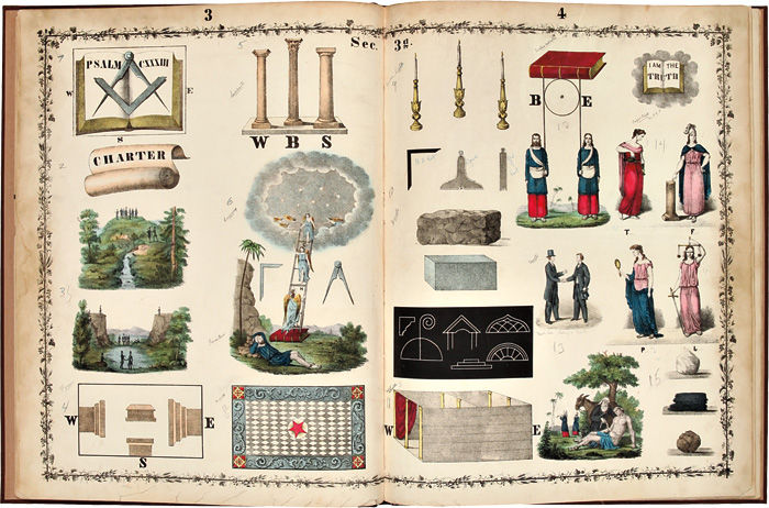 SHERER'S MASONIC DEGREE BOOK OF ANCIENT CRAFT MASONRY: BEING A CORRECT ...