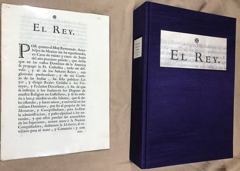 Cedula Real (royal decree) of 1770 Instruccion de Indias (Prohibition ...