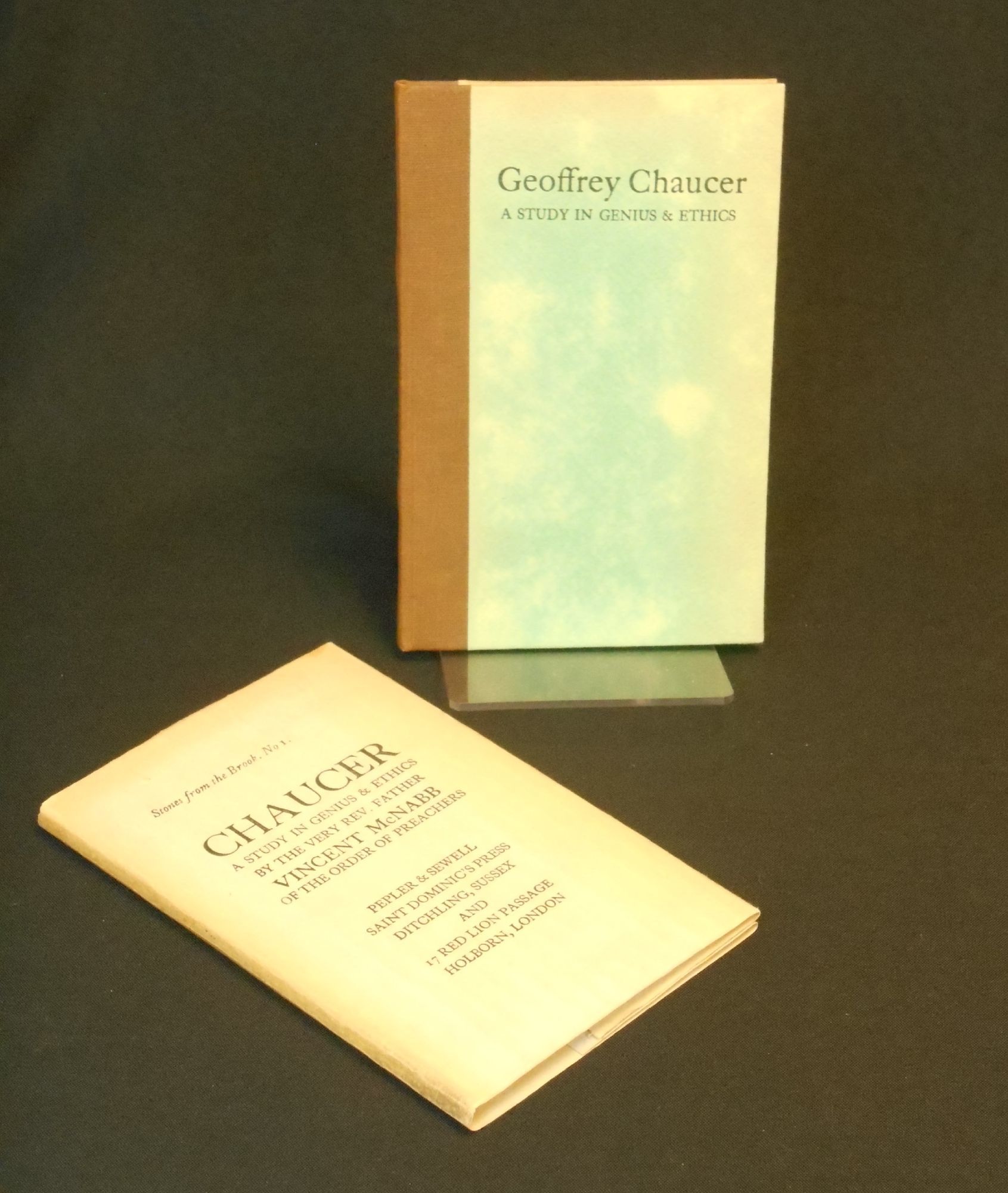 Geoffrey Chaucer; A Study in Genius & Ethics by Fr. Vincent McNabb, O.P ...